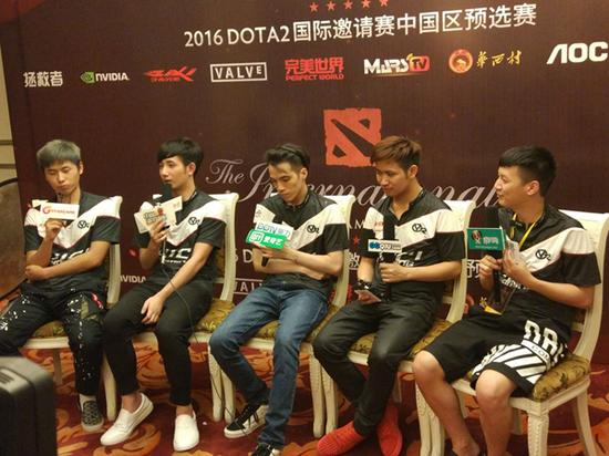 VG.R战队获中国区出线名额赛后采访_17173 DOTA2 RPG专区